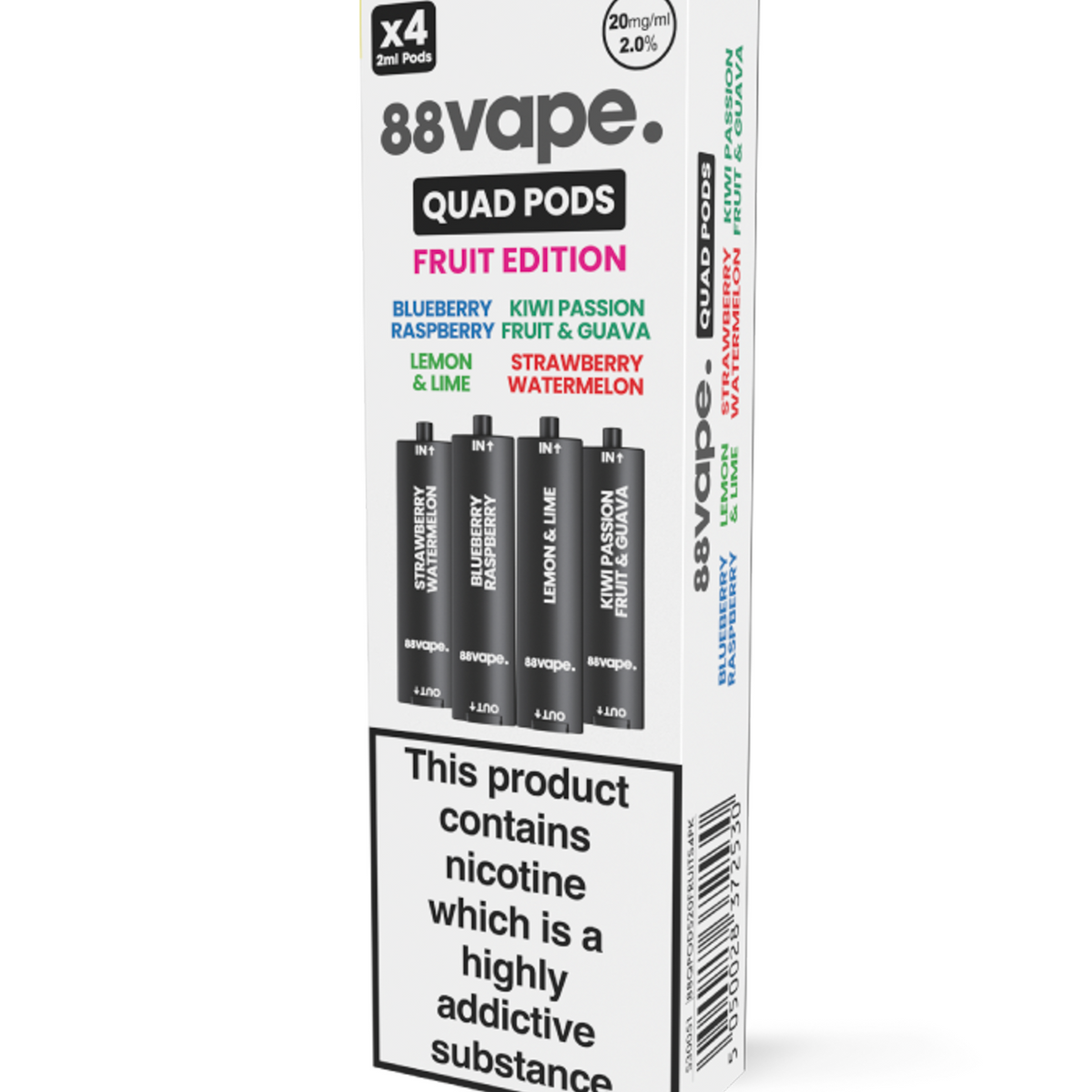 88Vape Quad Fruits Edition Pods (x4)