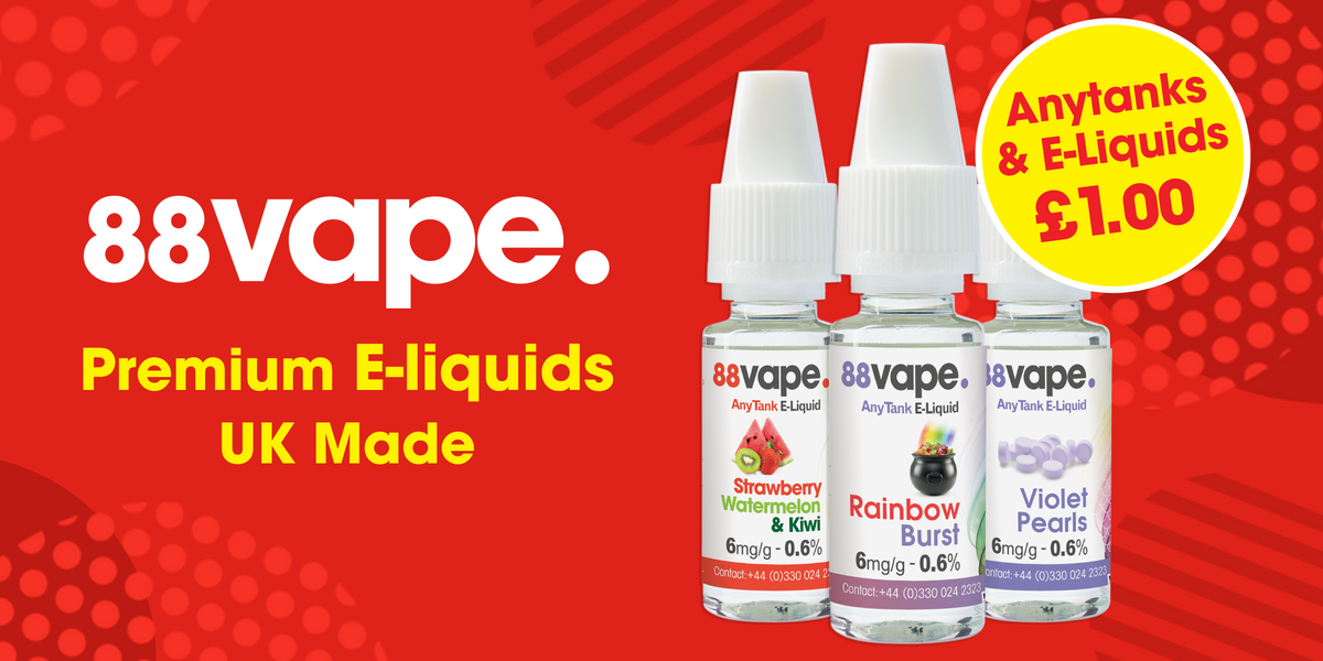 88Vape Online Store | Over 100 UK Made E Liquid Flavours