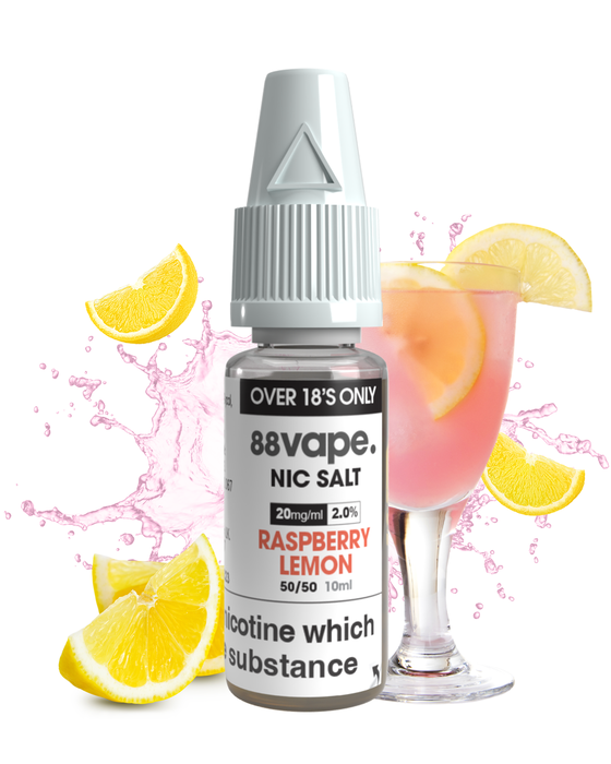 Raspberry Lemon Nicotine Salt (50/50) for £1 | 88Vape