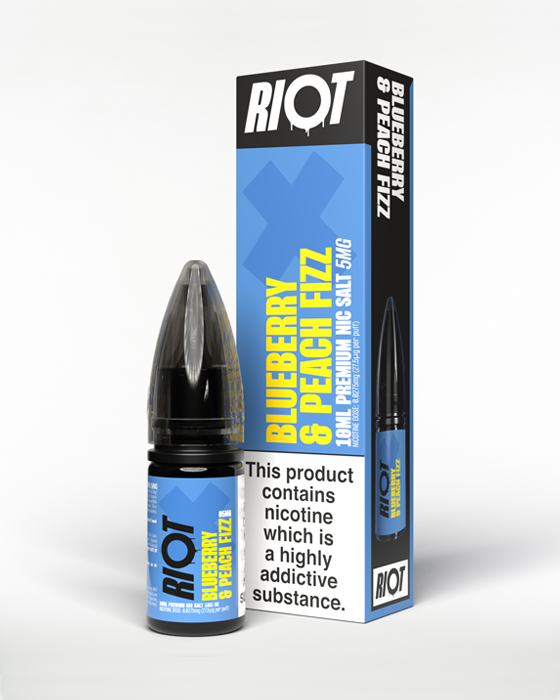 Blueberry Peach Fizz Nic Salt E-Liquid - Riot X — 88Vape