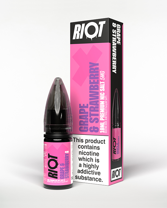 Grape & Strawberry Nic Salt E-Liquid - Riot X — 88Vape