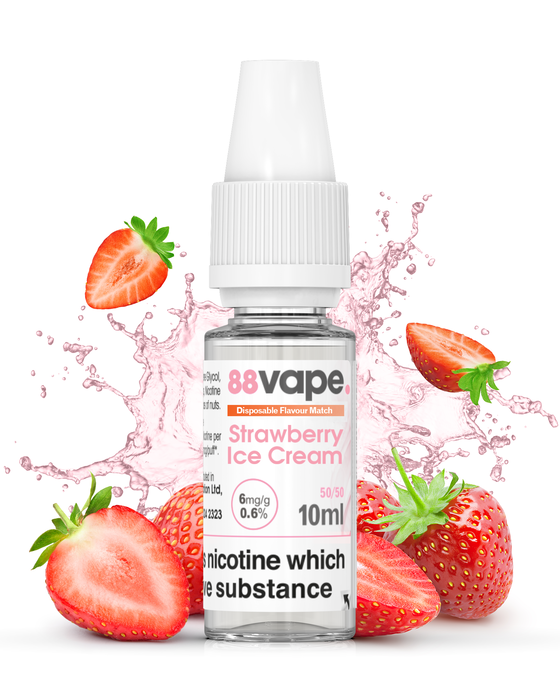 Strawberry Ice E Liquid Just £1 | 88Vape
