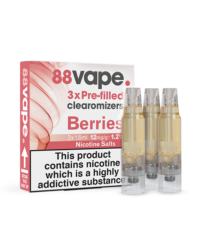 Berries Pre-Filled Clearomizers (x3) — 88Vape