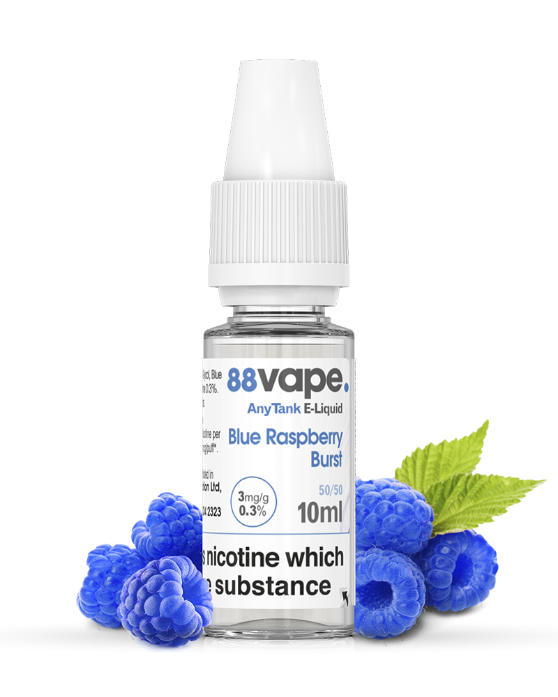 Blue Raspberry Burst Eliquid Just £1 | 88Vape