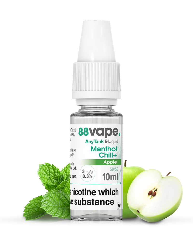 Menthol Chill+ Apple E Liquid Just £1 | 88Vape
